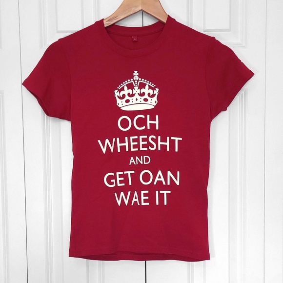 Slanj Kilts | Tops | Slanj Kilts Scottish Red Short Sleeved Tshirt Dark ...